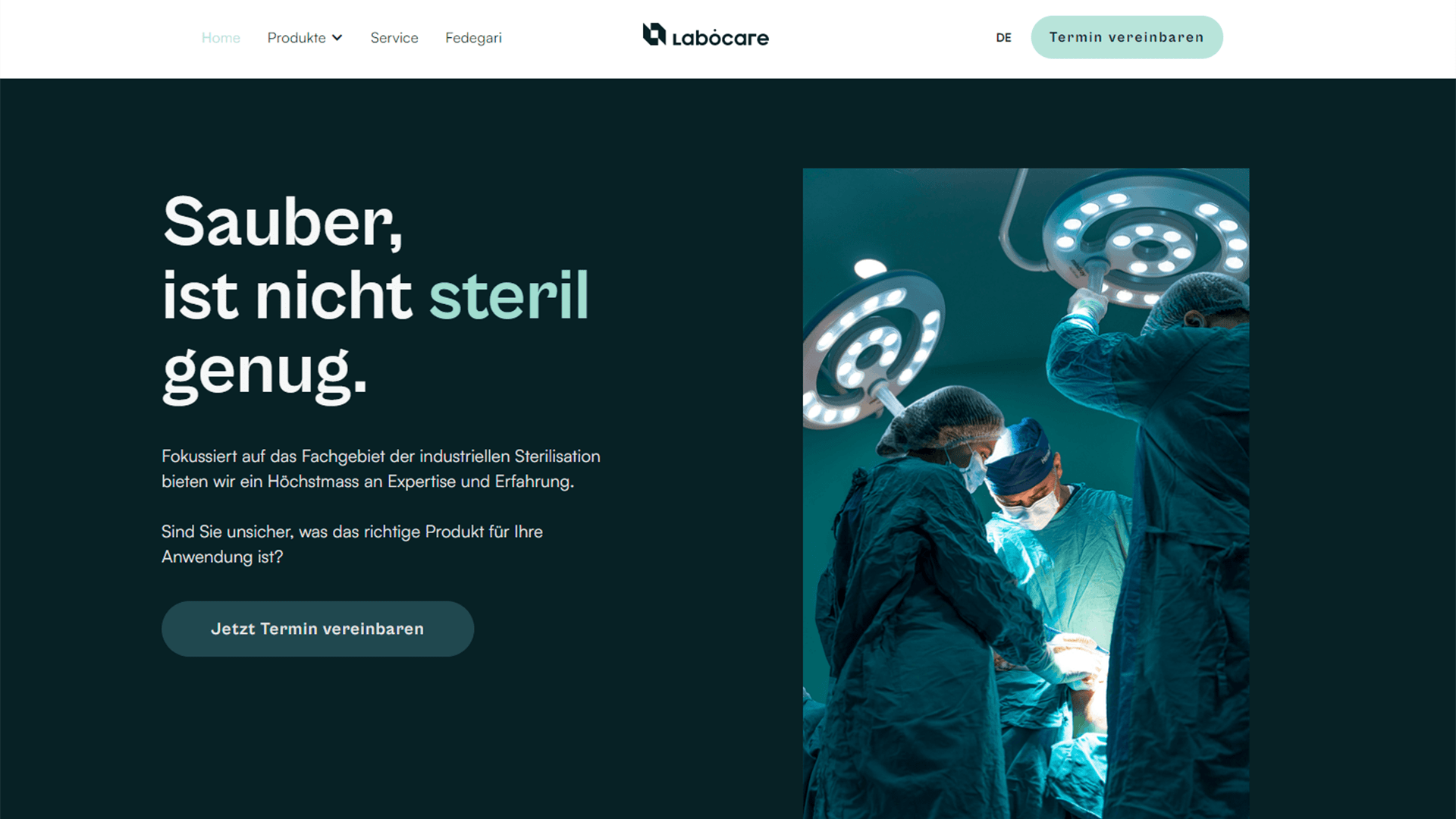 Labocare AG - Sauber, ist nicht steril genug
