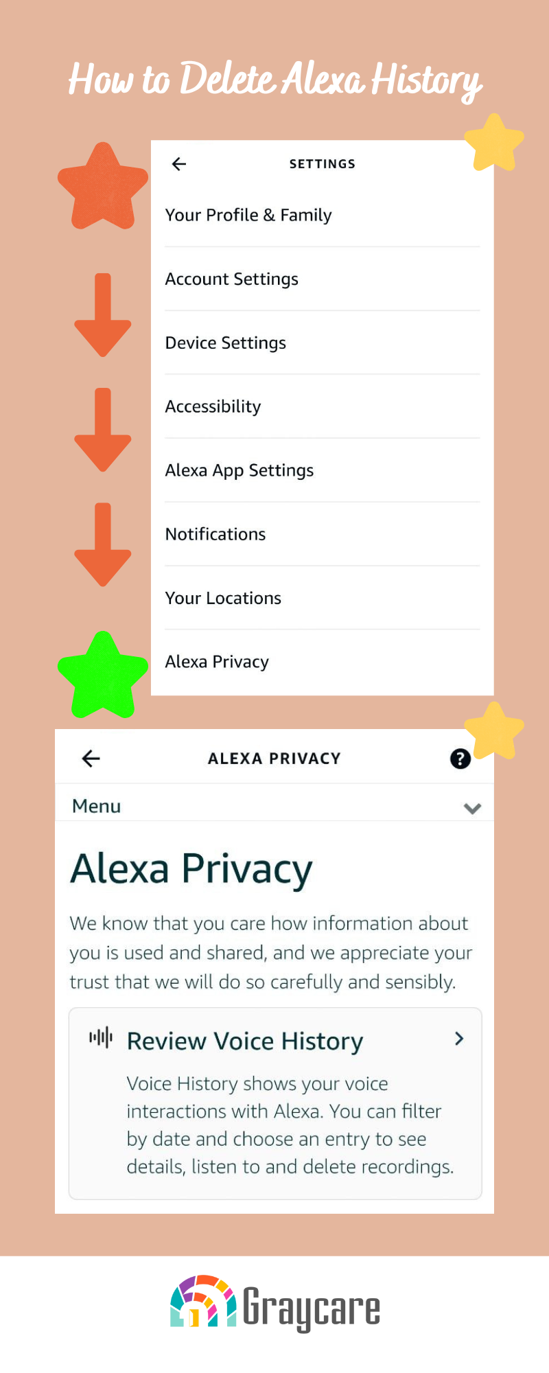 Delete Alexa History from Alexa App EZ | Graycare