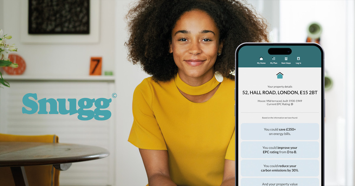 Snugg raises £1.2m to revolutionise home energy efficiency