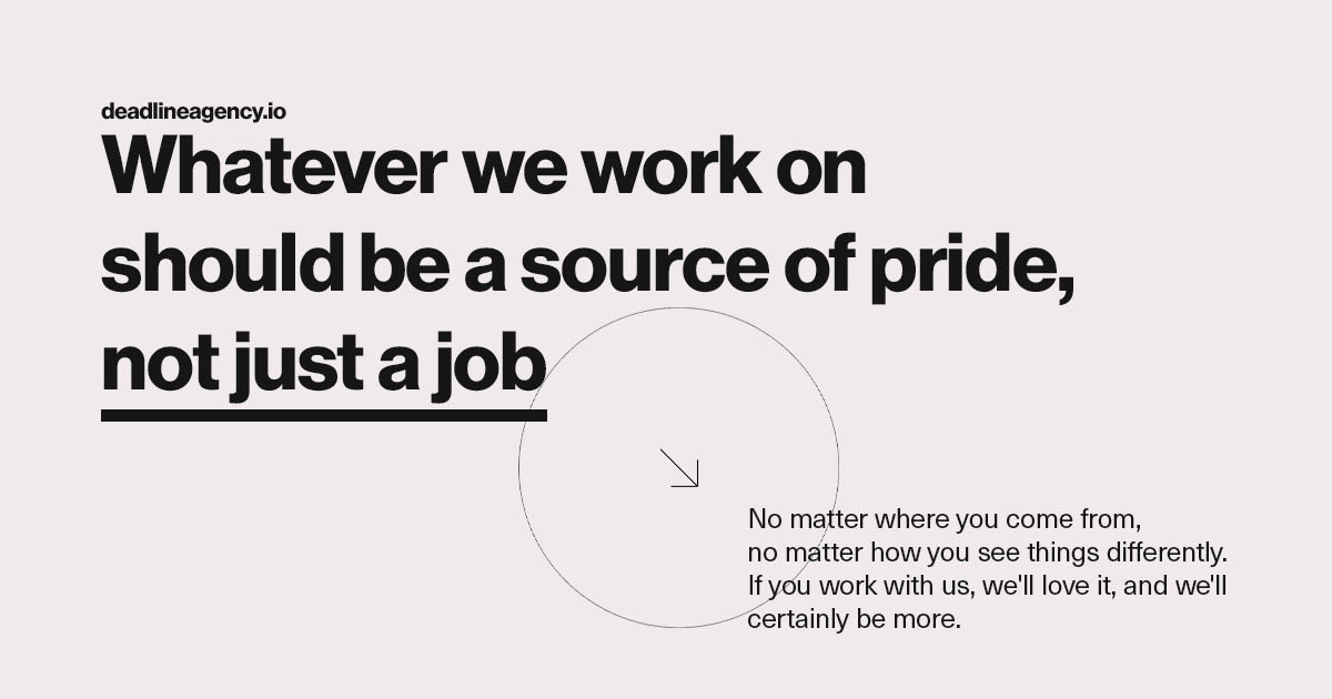 Deadline Design Agency - Jobs