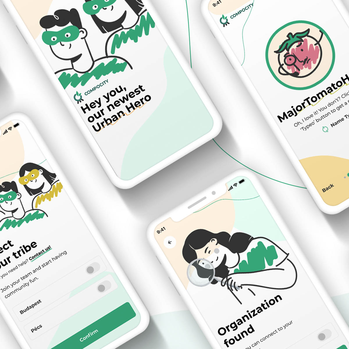 Compocity - Branding - App UX/UI - by Deadline Agency