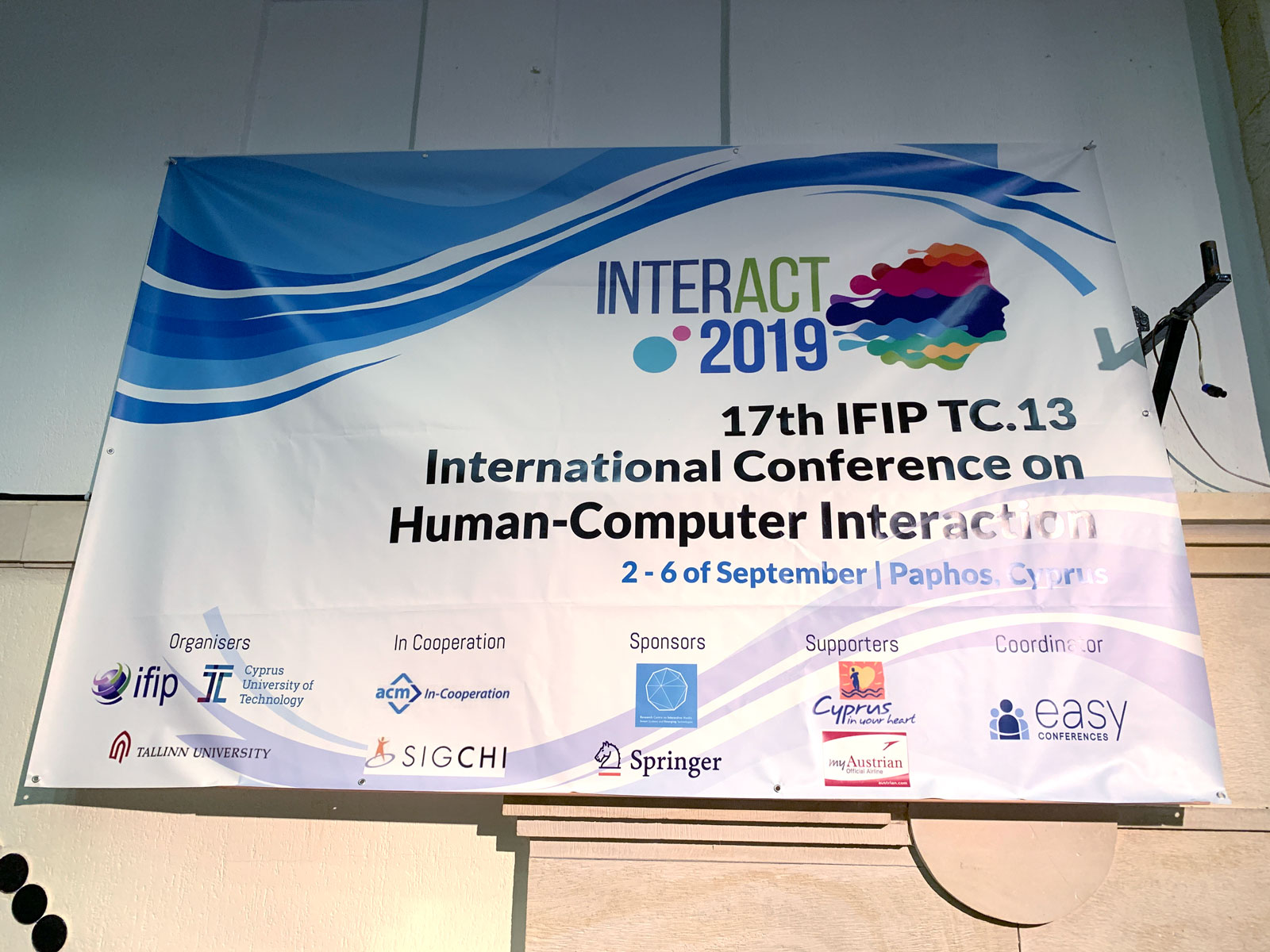 Presenting at Interact 2019 in Phapos, Cyprus - Chemistry Team