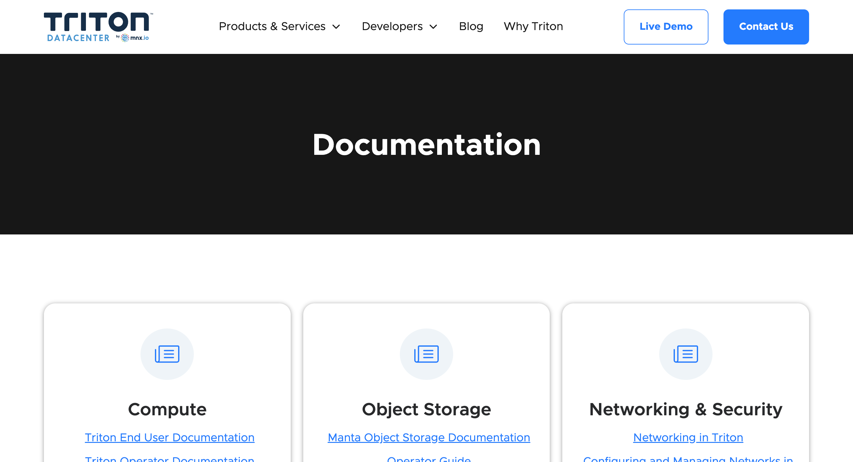 Documentation | Triton DataCenter