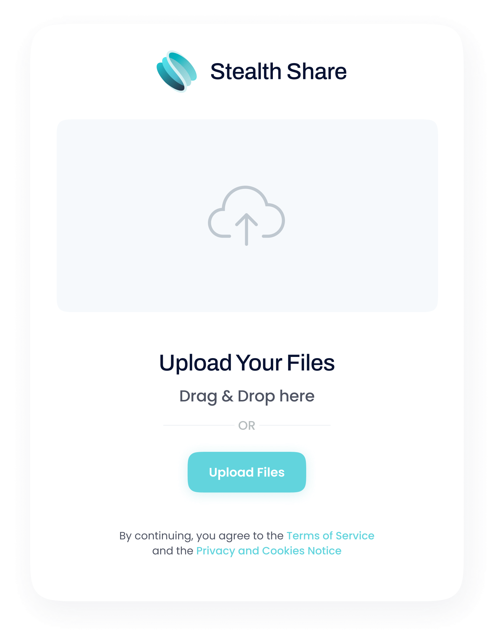 Stealth Share - One-Time Private File Transfer