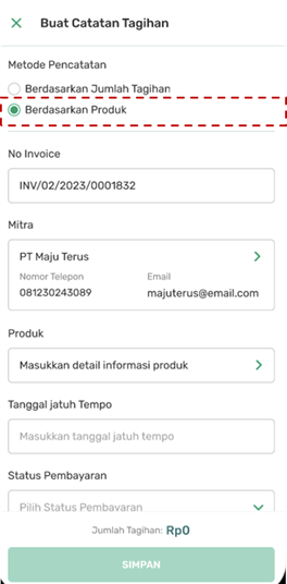 Del Invoice: Print Invoice dengan List Produk