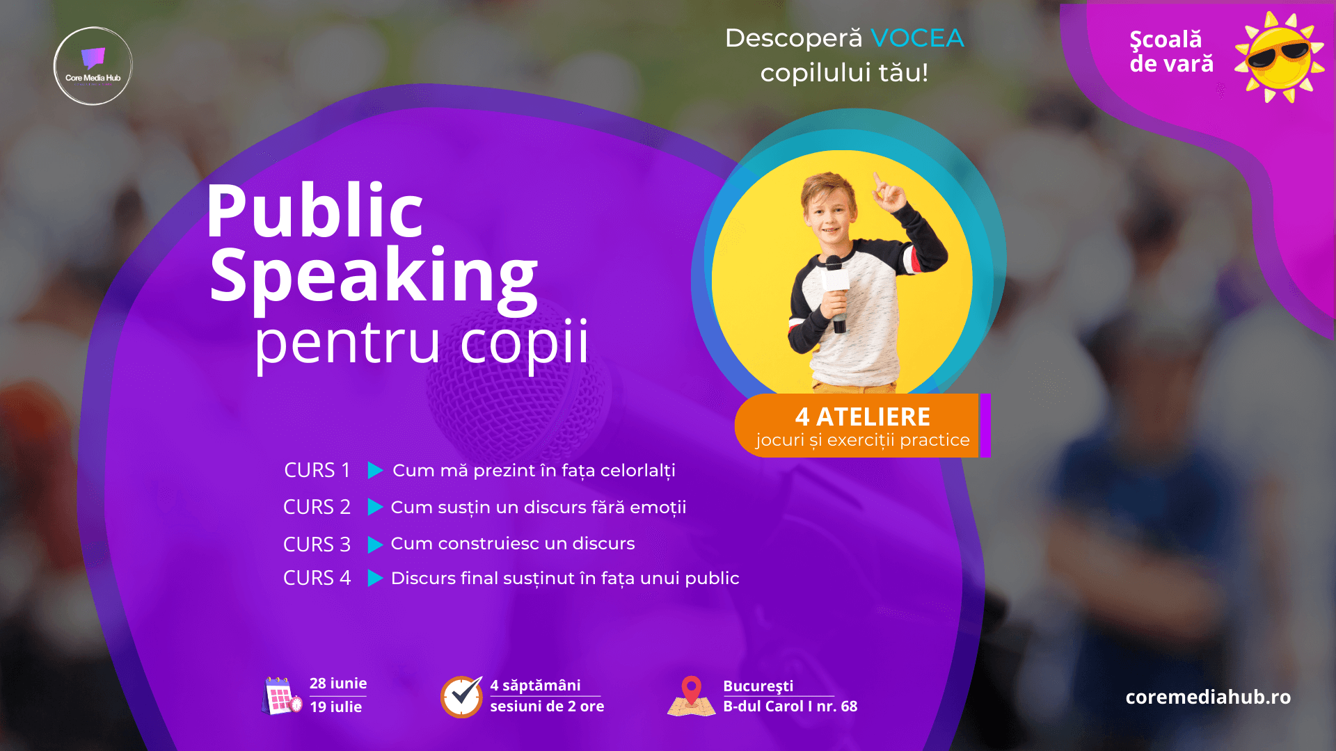 Public Speaking pentru copii - Core Media Hub