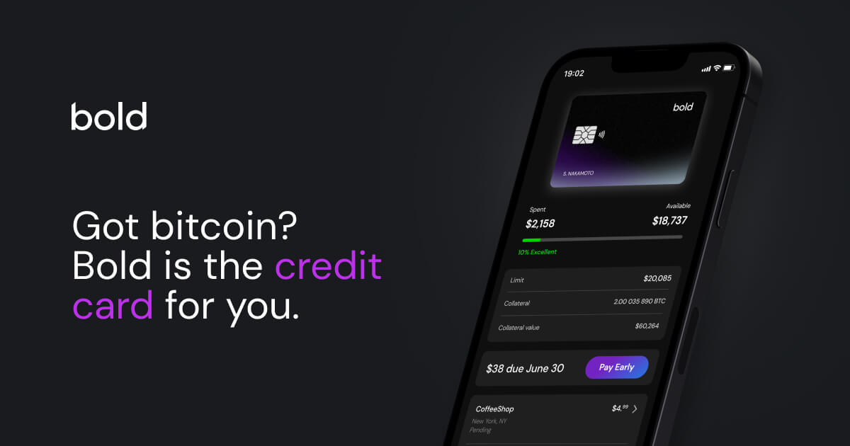 Bold - the Bitcoin Credit Card