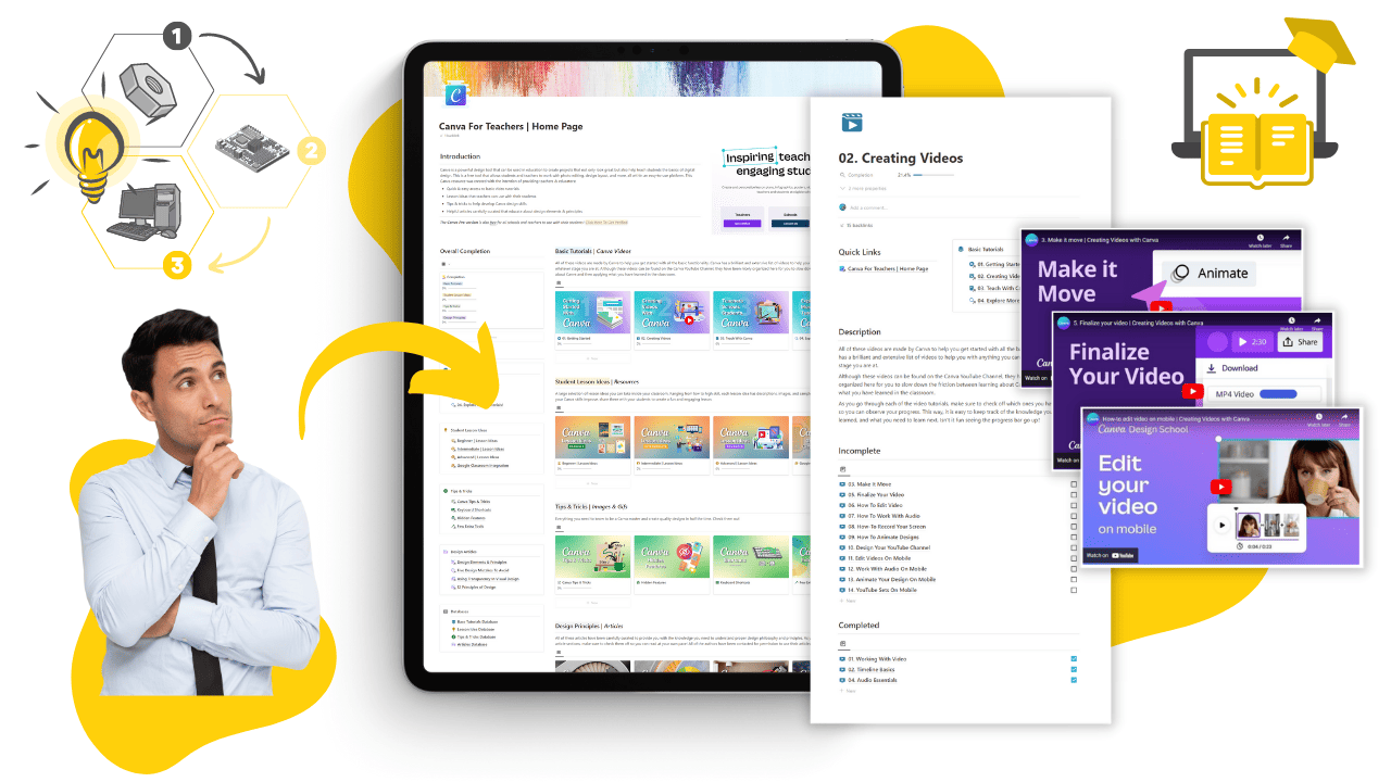 Modular Course Builder - Notionland Template Gallery