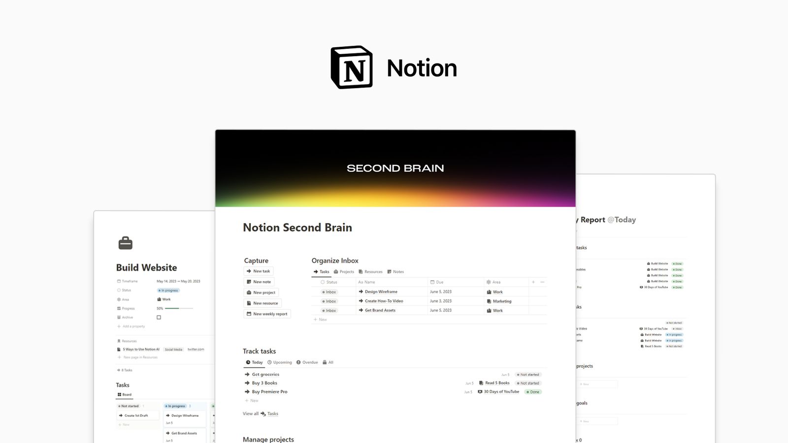 Notion Second Brain - Notionland Template Gallery