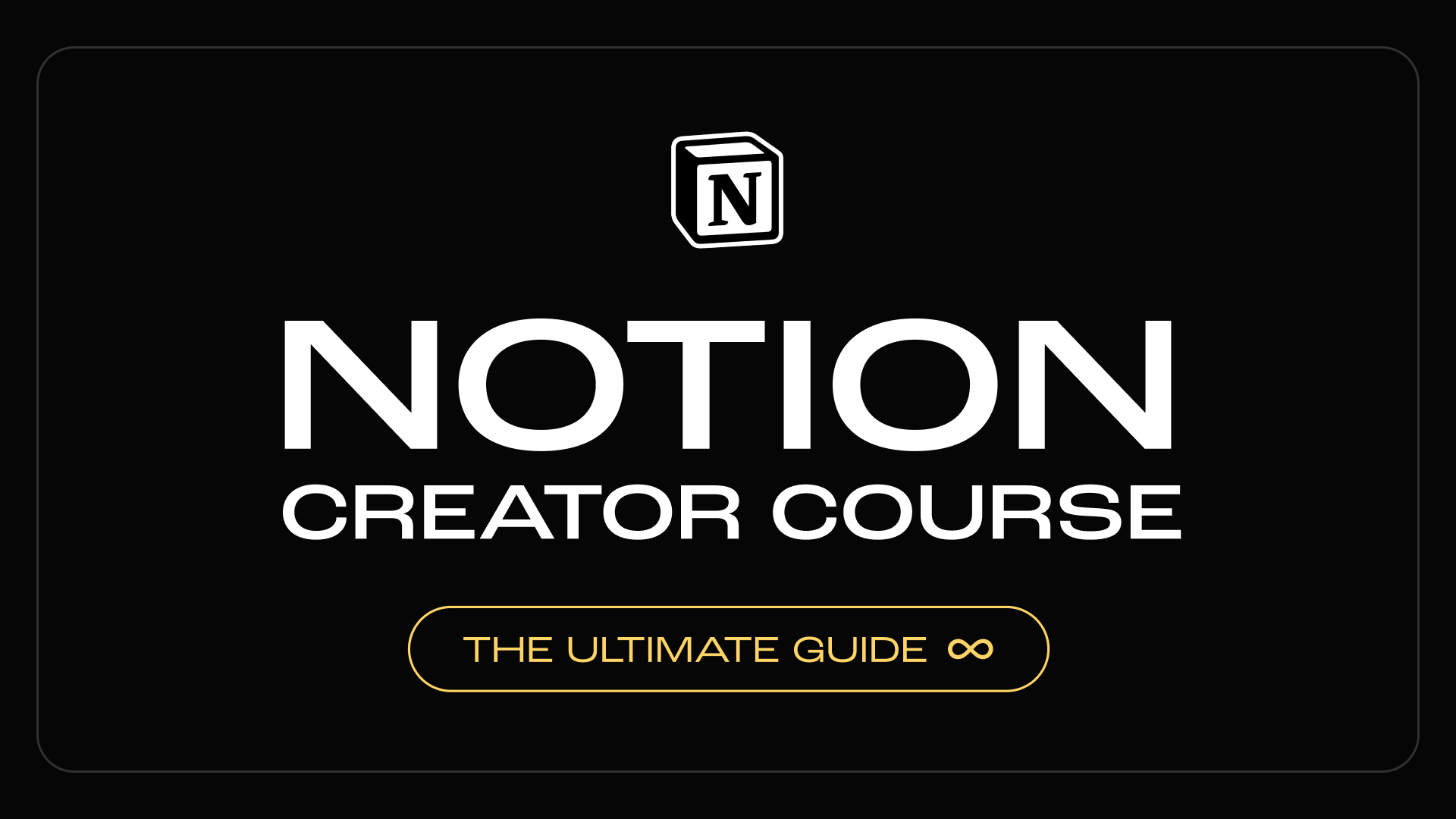 Notion Creator Course - Notionland Template Gallery