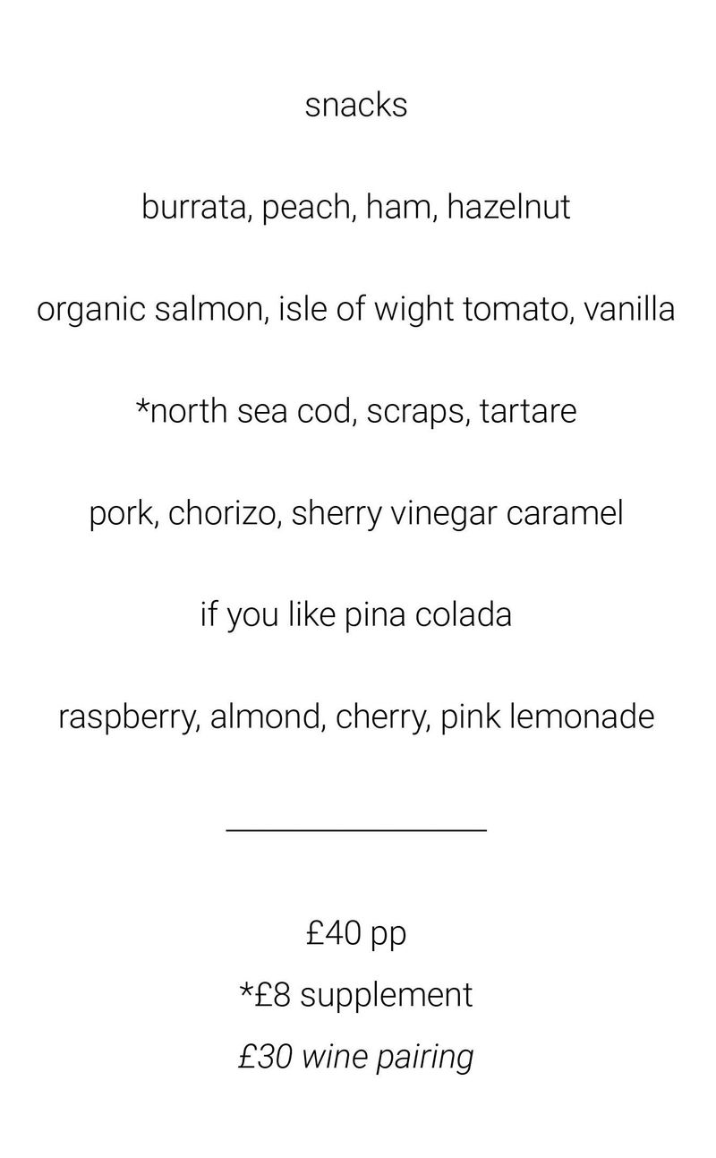 6 course tasting menu