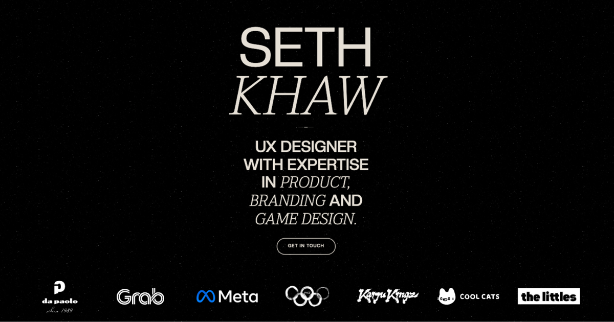 Seth Khaw | Design Portfolio