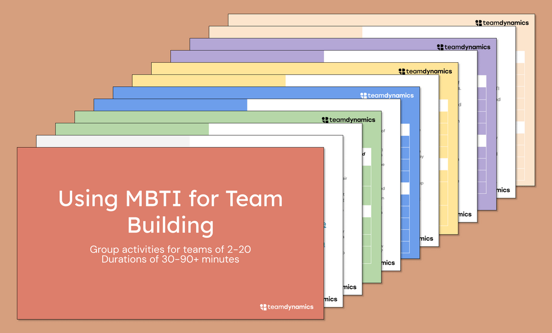 MBTI For Team Building Activity Templates | Free Team Building Resource