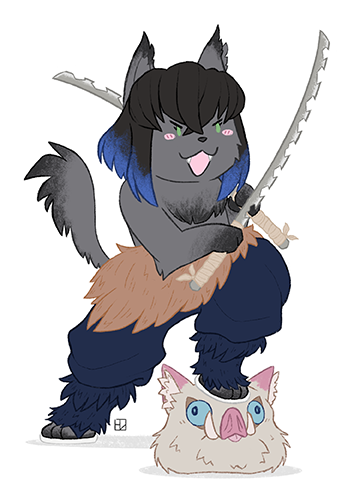 Emmy In Pink Gallery | Demon Slayer: Tanjiro Cat