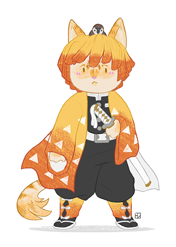 Emmy In Pink Gallery | Demon Slayer: Zenitsu Cat