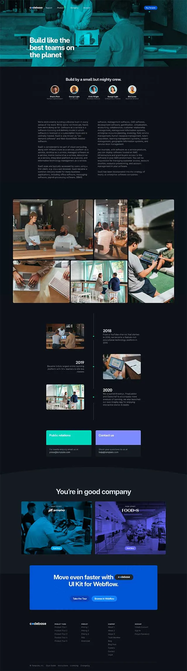 Codebase – Webflow HTML website template