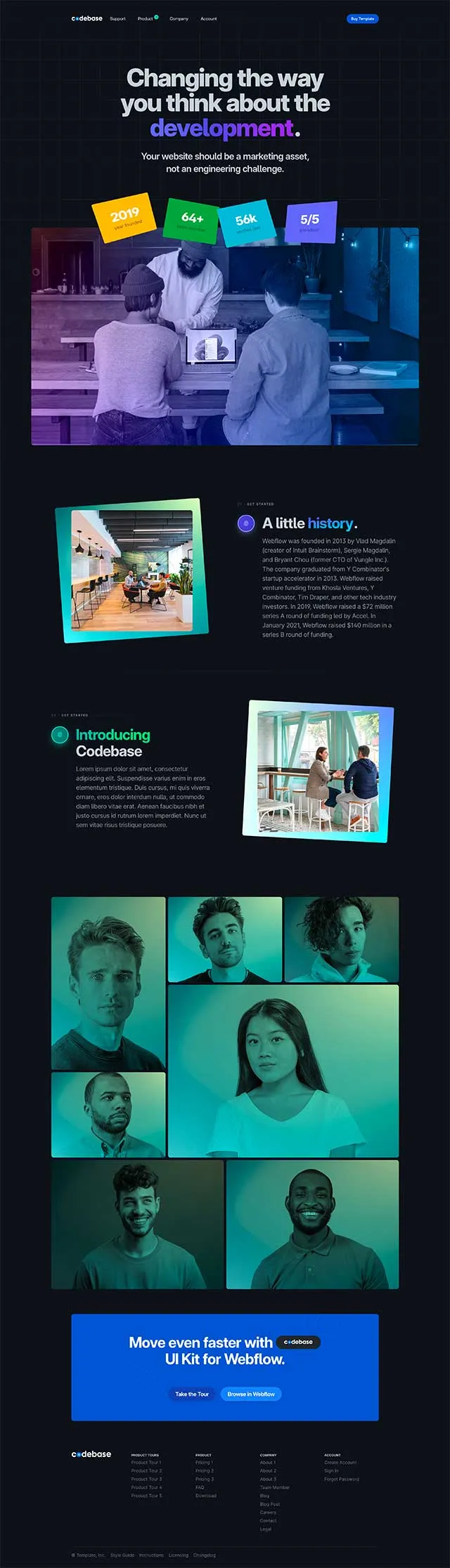 Codebase – Webflow HTML website template