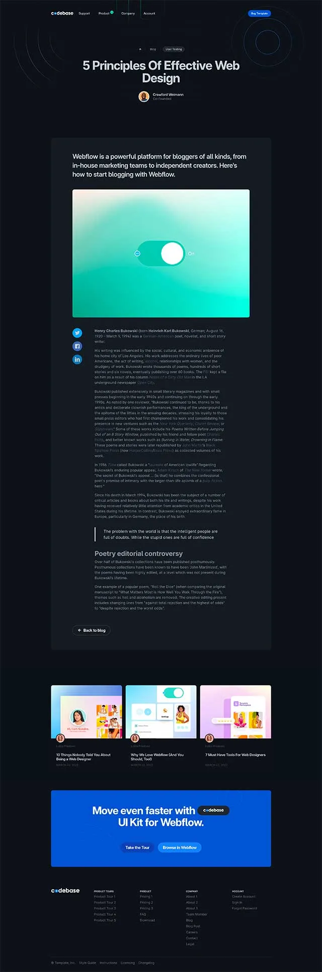 Codebase – Webflow HTML website template