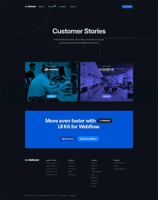 Codebase – Webflow HTML website template