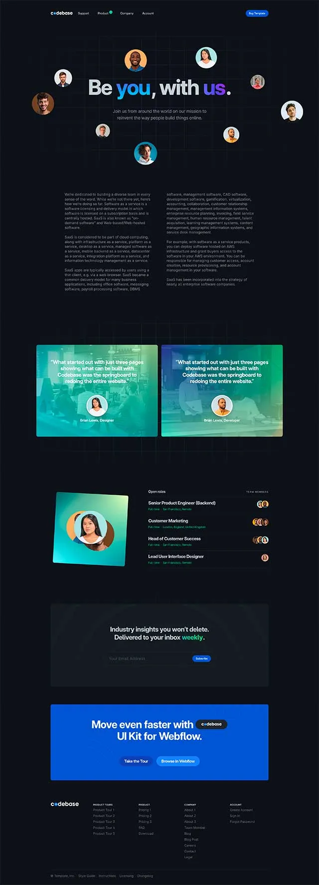 Codebase – Webflow HTML website template