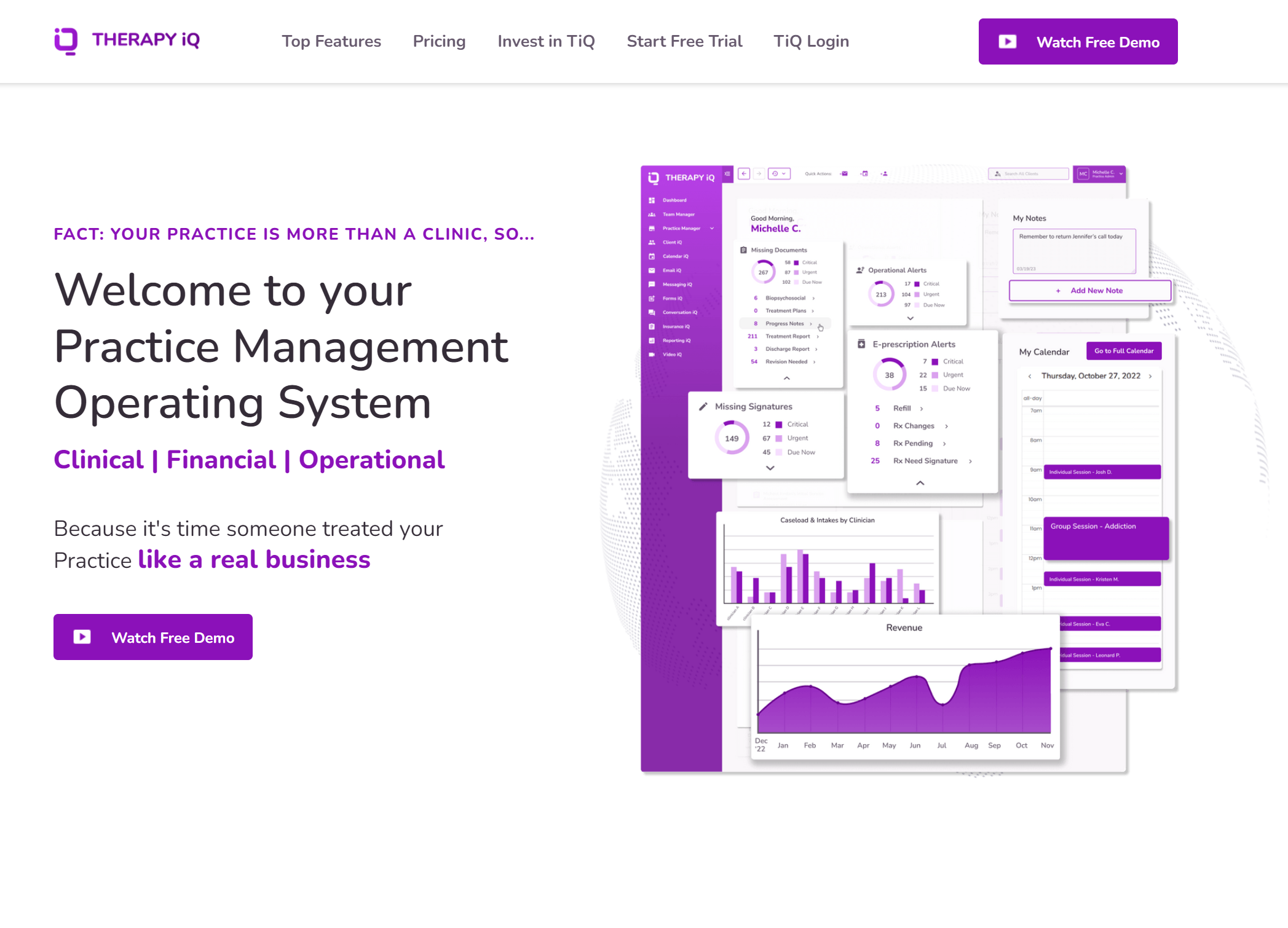 TiQ Practice Management Platform