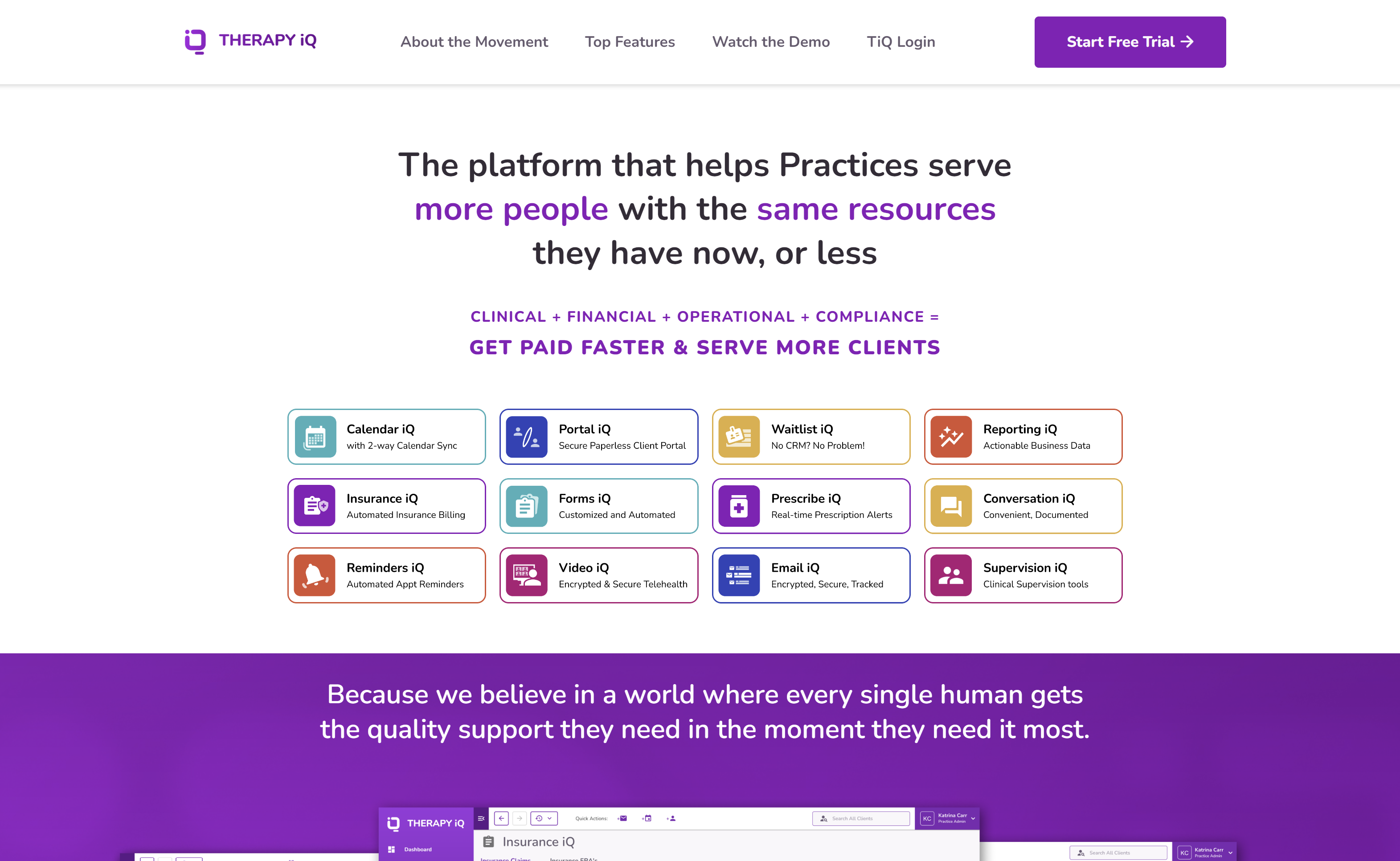 TiQ Practice Management Operations Platform