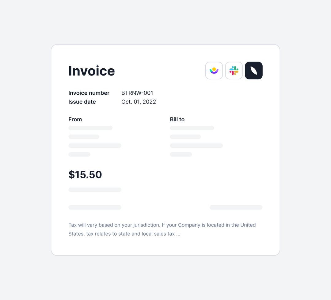 Lago Products - Automatic invoice generation