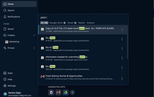 Klu - Find information instantly