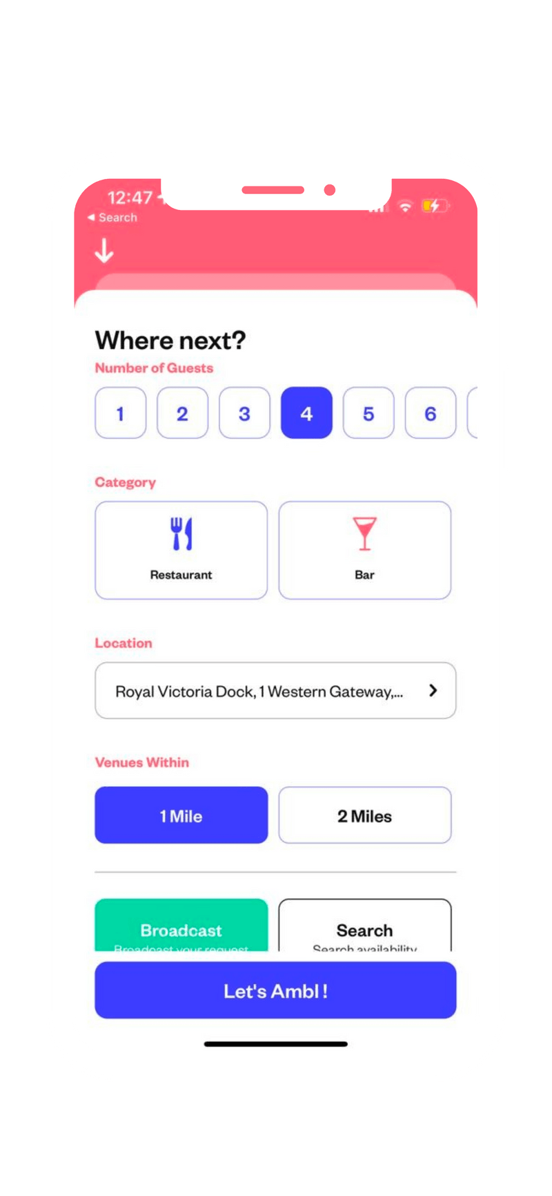 AMBL Home - We're the app helping spontaneous people find last-minute ...