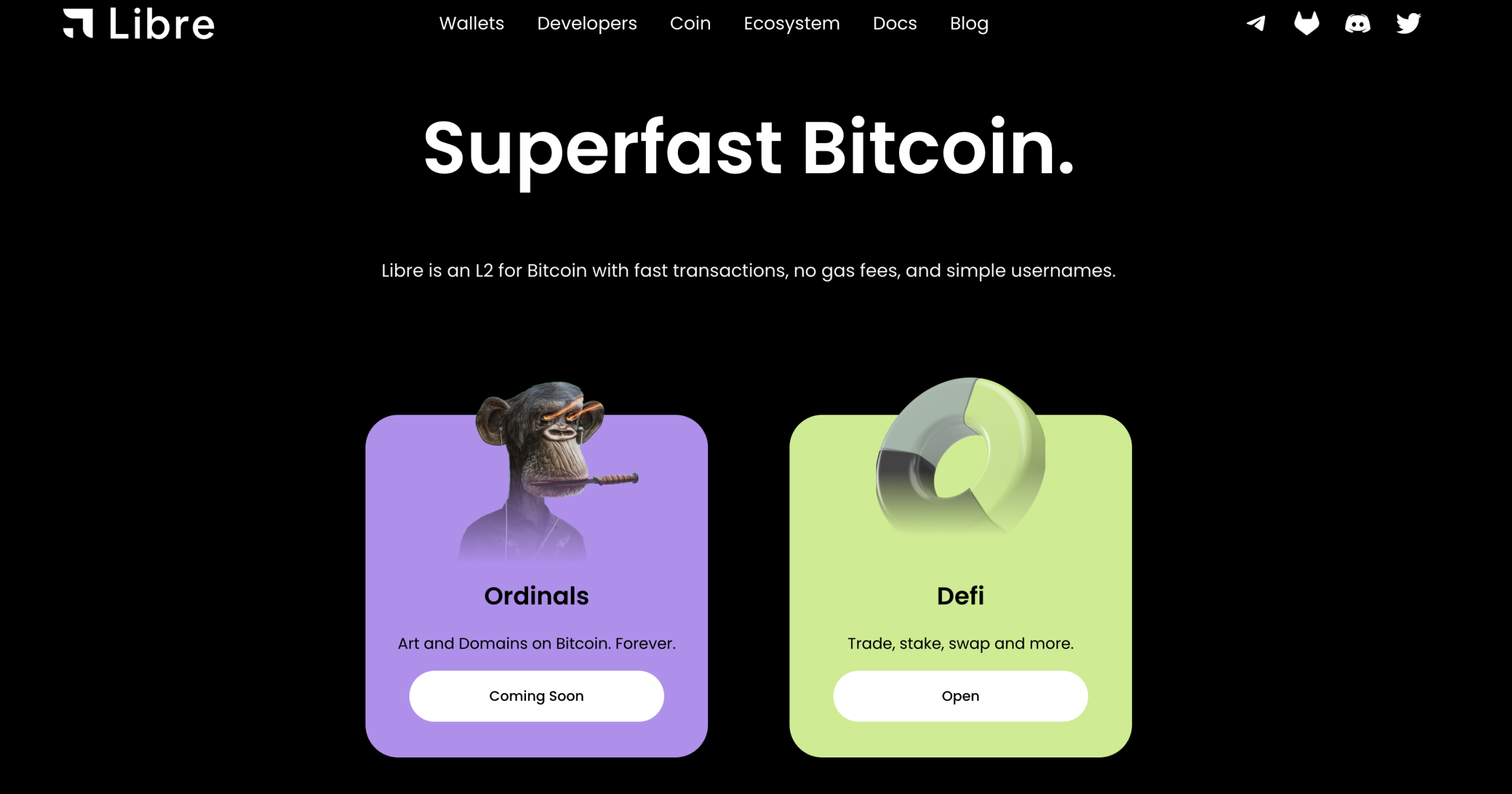 Libre - Superfast Bitcoin and Tether.