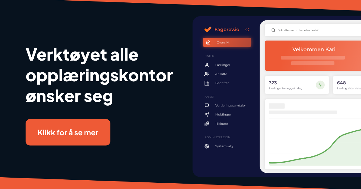 Book en gratis demo av Fagbrev.io - Praktisk Utdanning