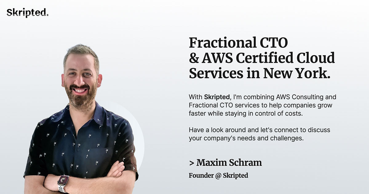 Skripted - Fractional CTO & AWS Cloud Services