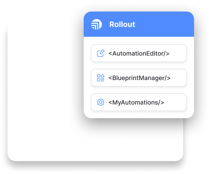 Rollout | Embed SaaS integrations with UI components