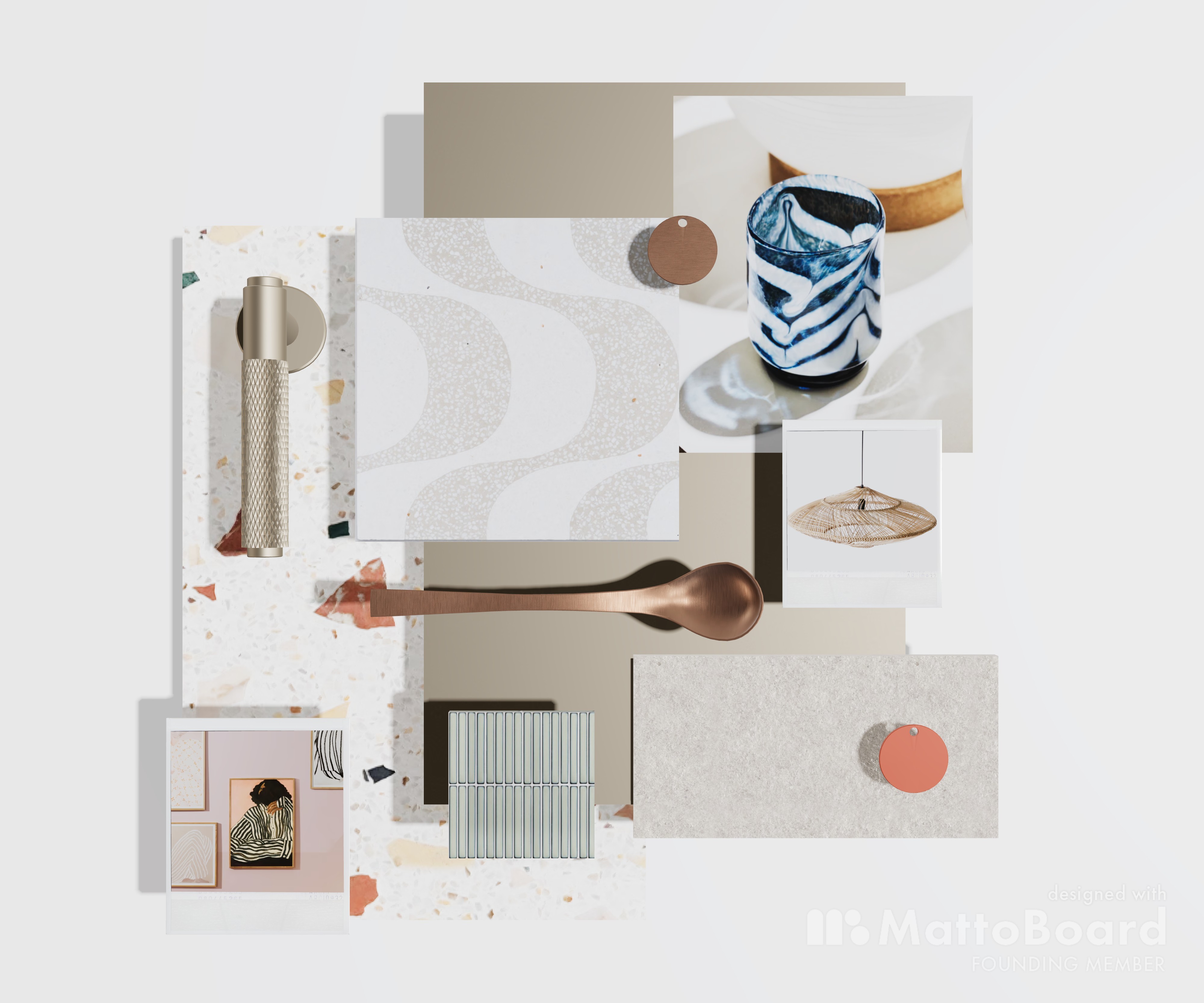 Proportions and hierarchy when designing material sample boards and ...