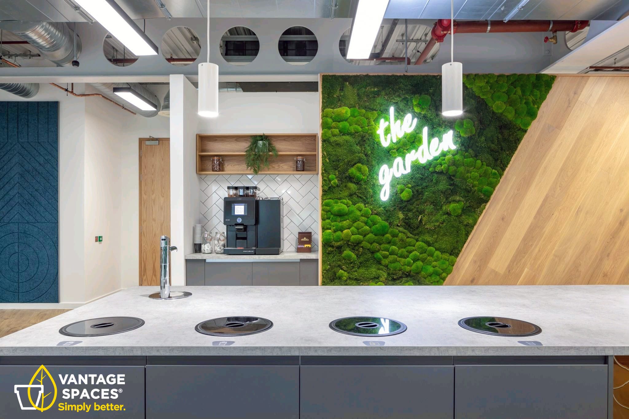Five ways to use moss for branded wall art | Vantage Spaces