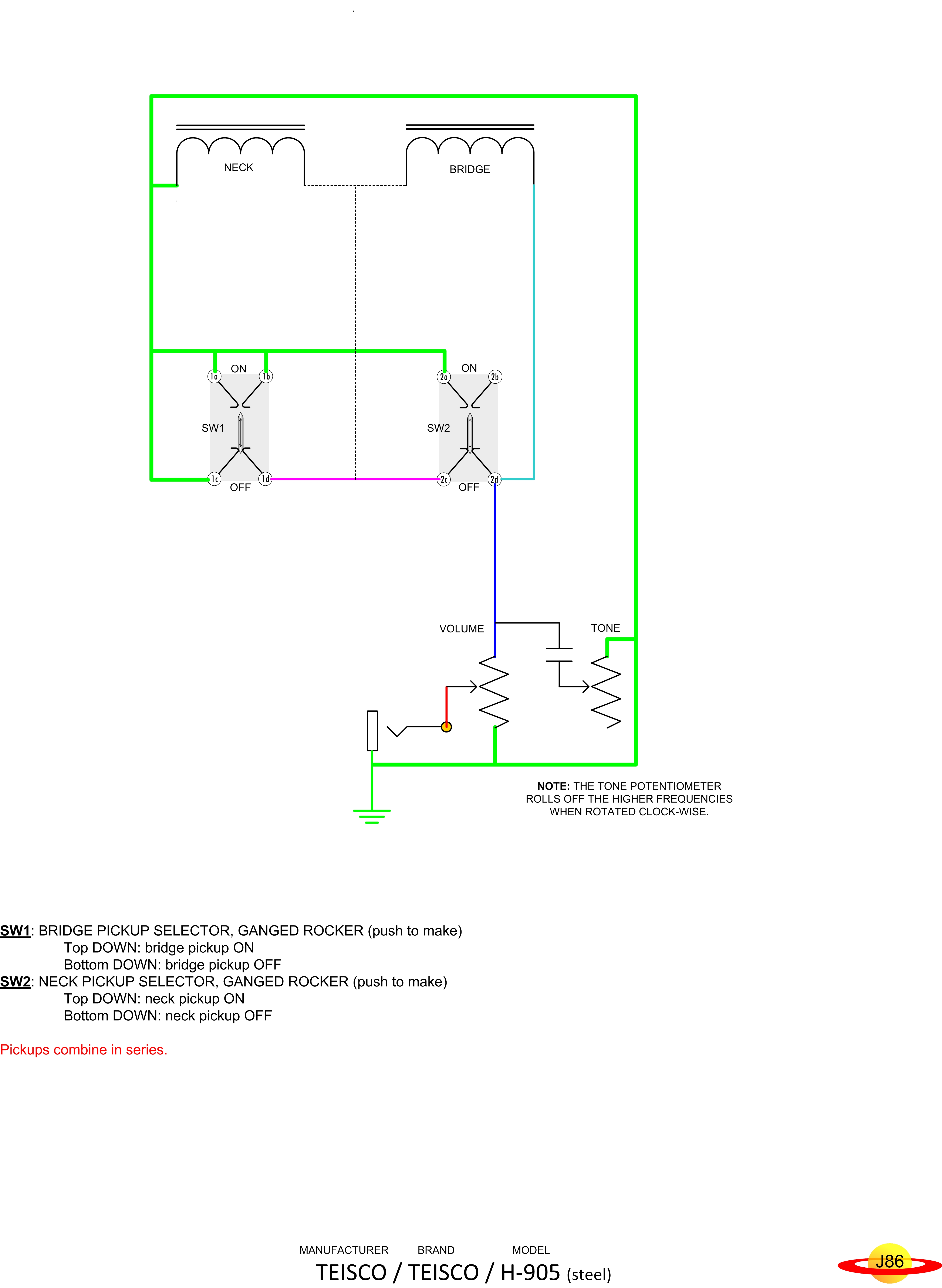 Saturn Guitar Circuits