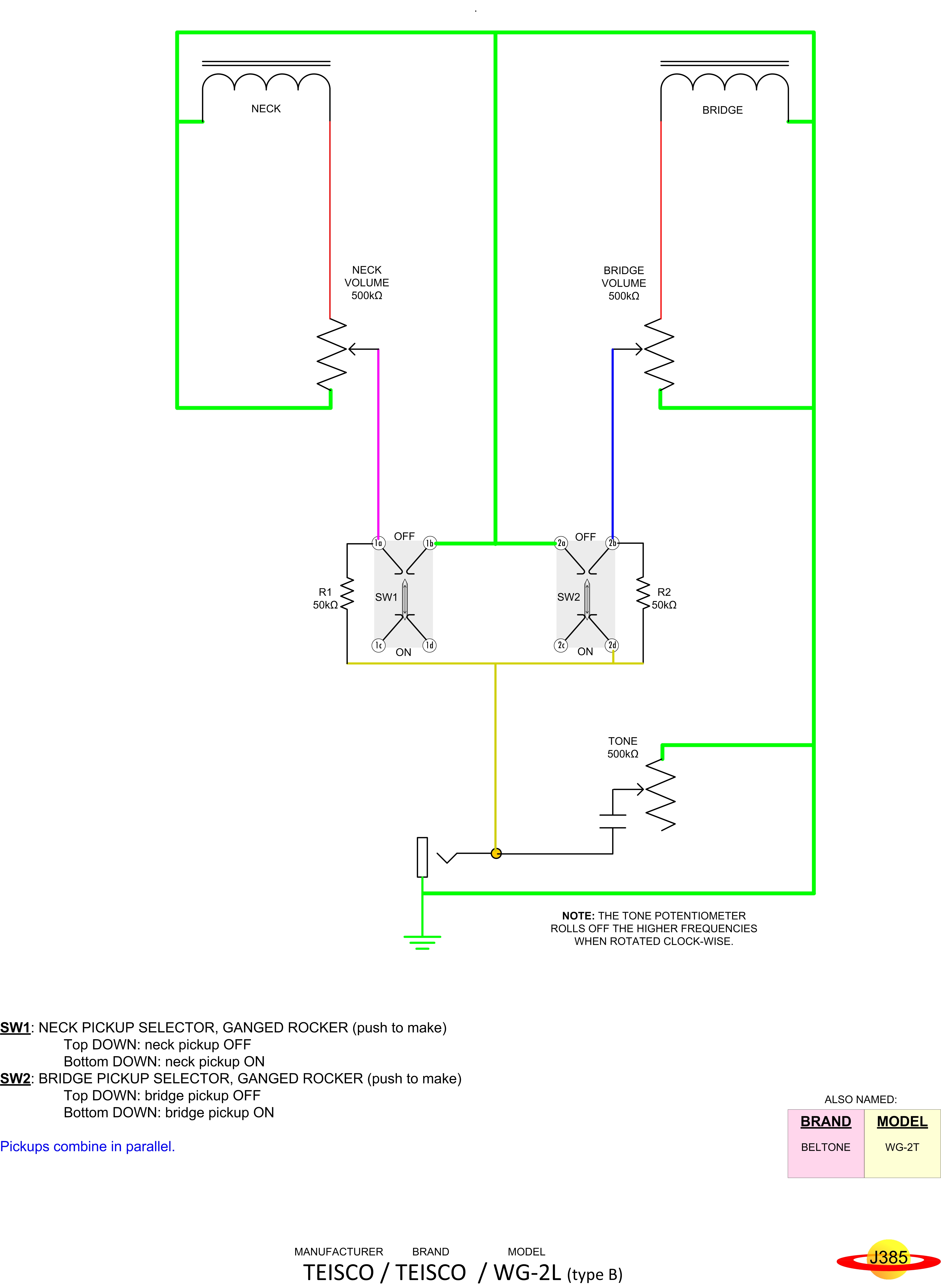 Saturn Guitar Circuits