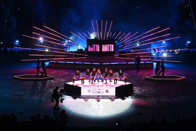 Anitta Delivers Stellar Performance at the 2023 UEFA Champions League ...