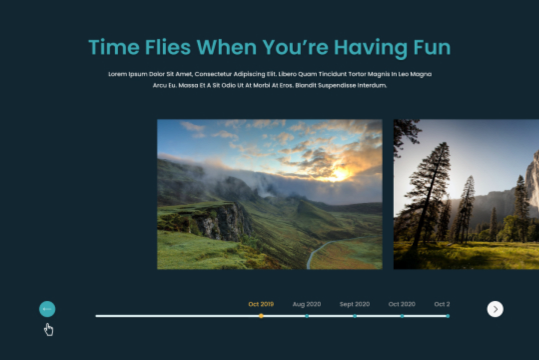 Timeline Slider Webflow