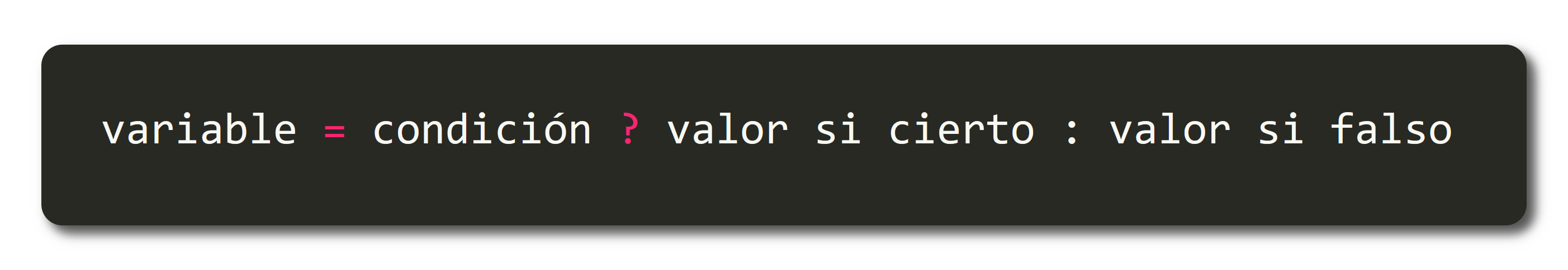 ¿Qué es un operador ternario en programación? | Kiko Palomares