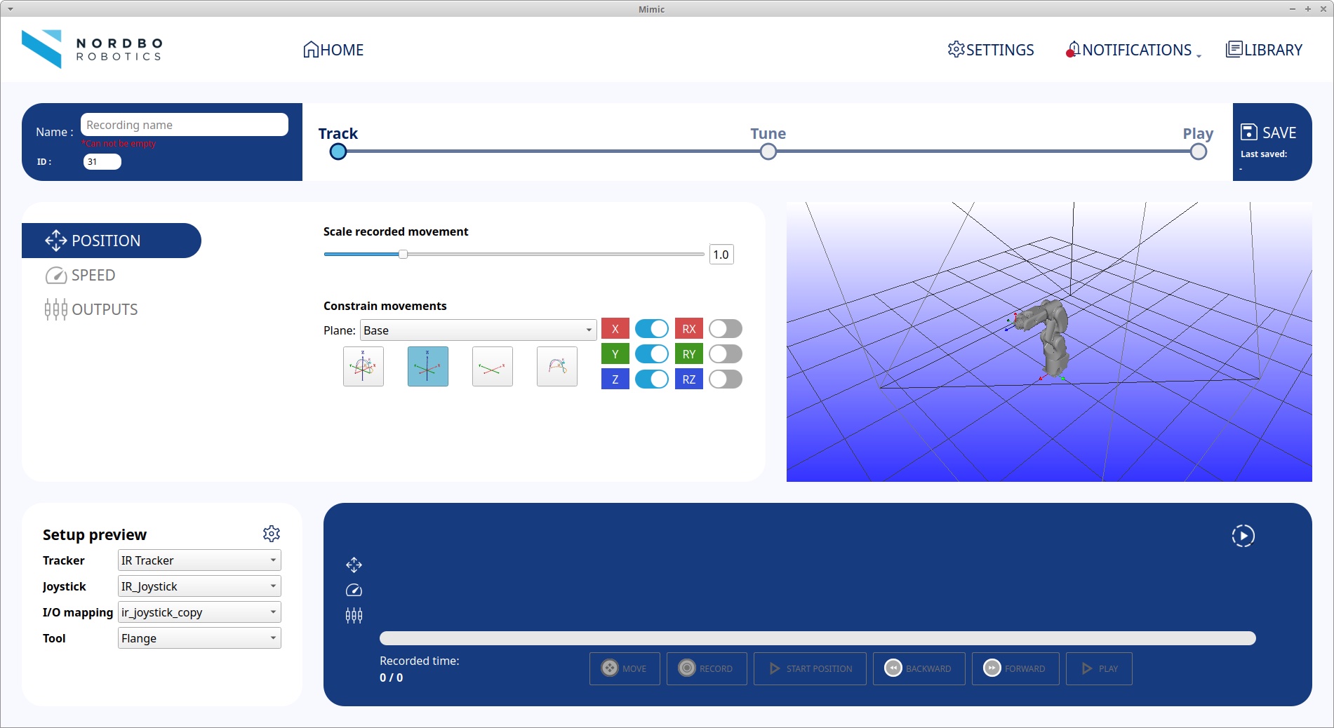 Locking and setting constraints - Mimic Features