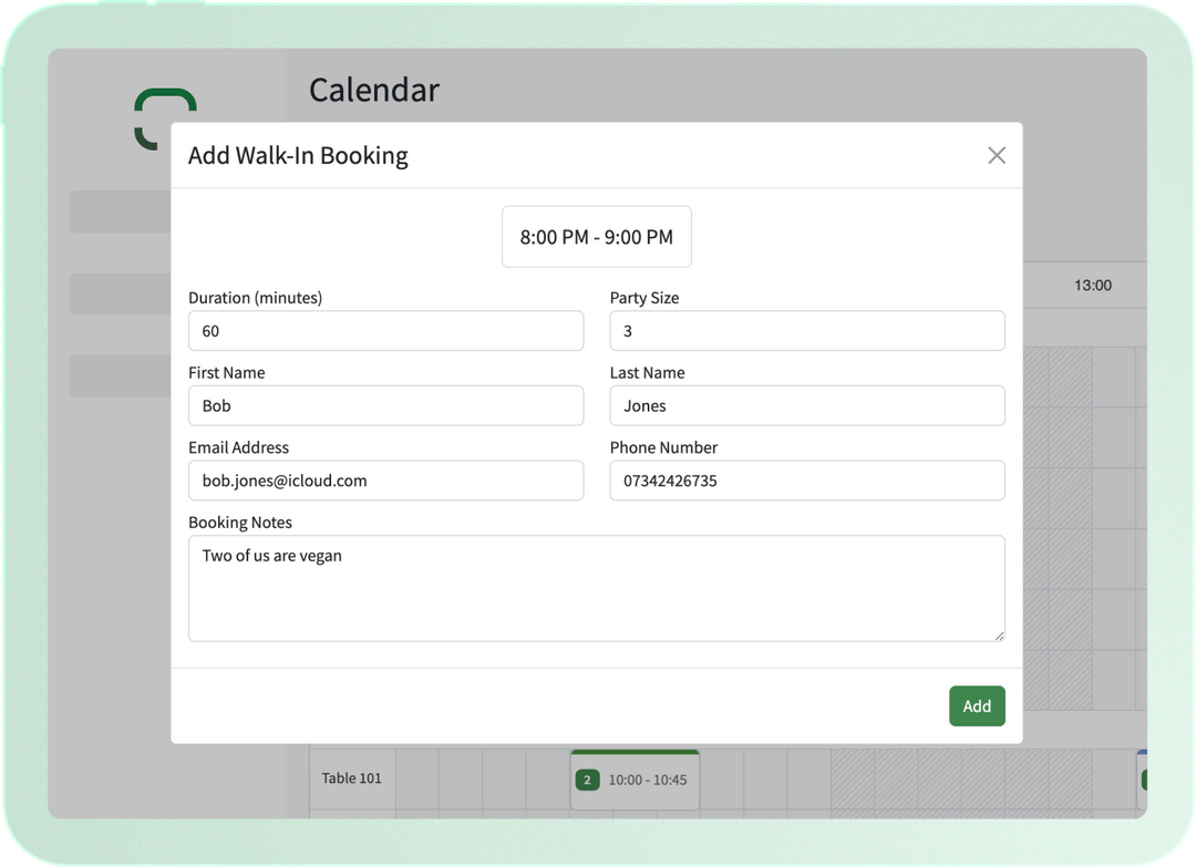 Features - TableSense Online Table Booking