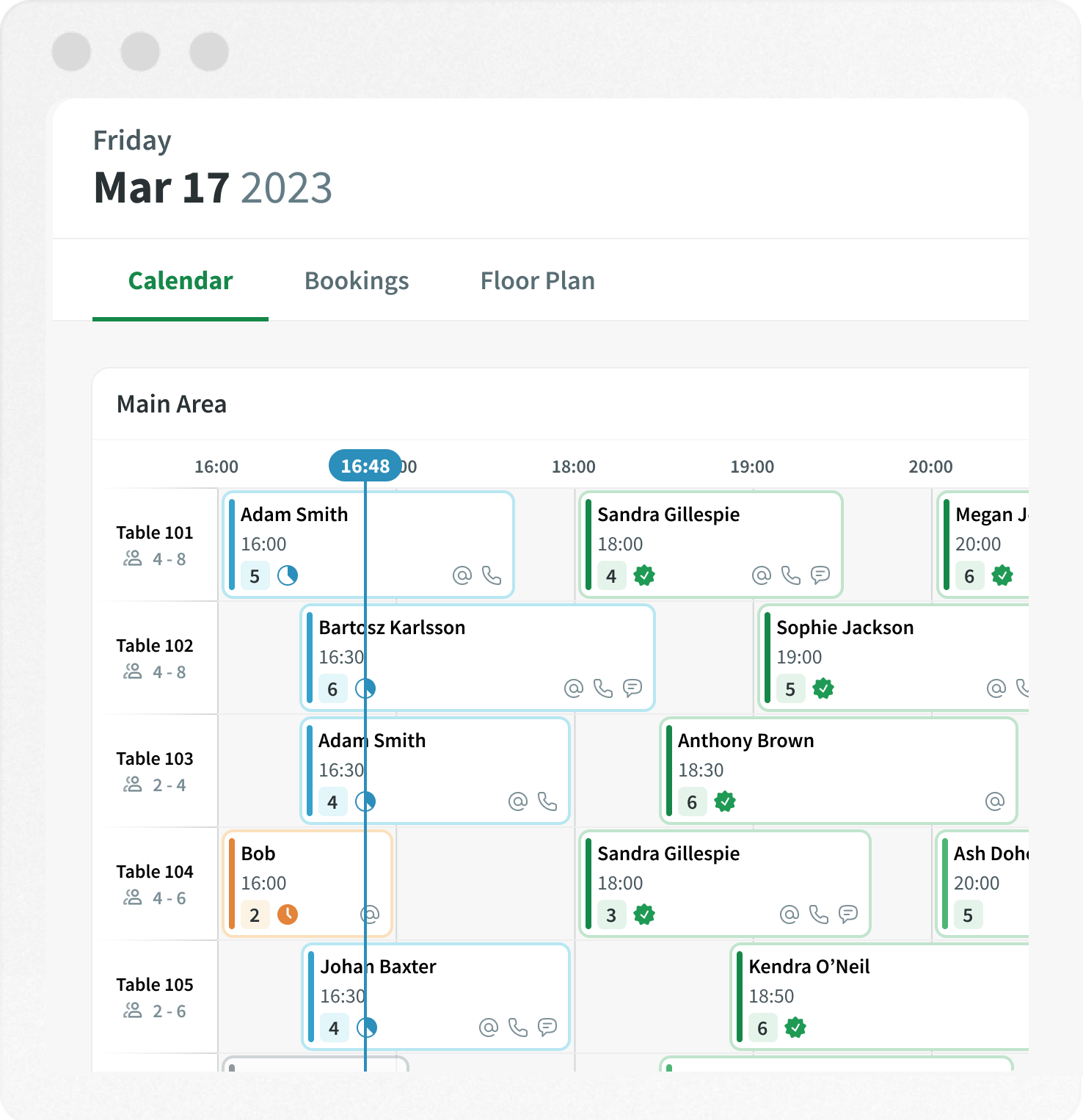 Stay In Control - TableSense Online Table Booking