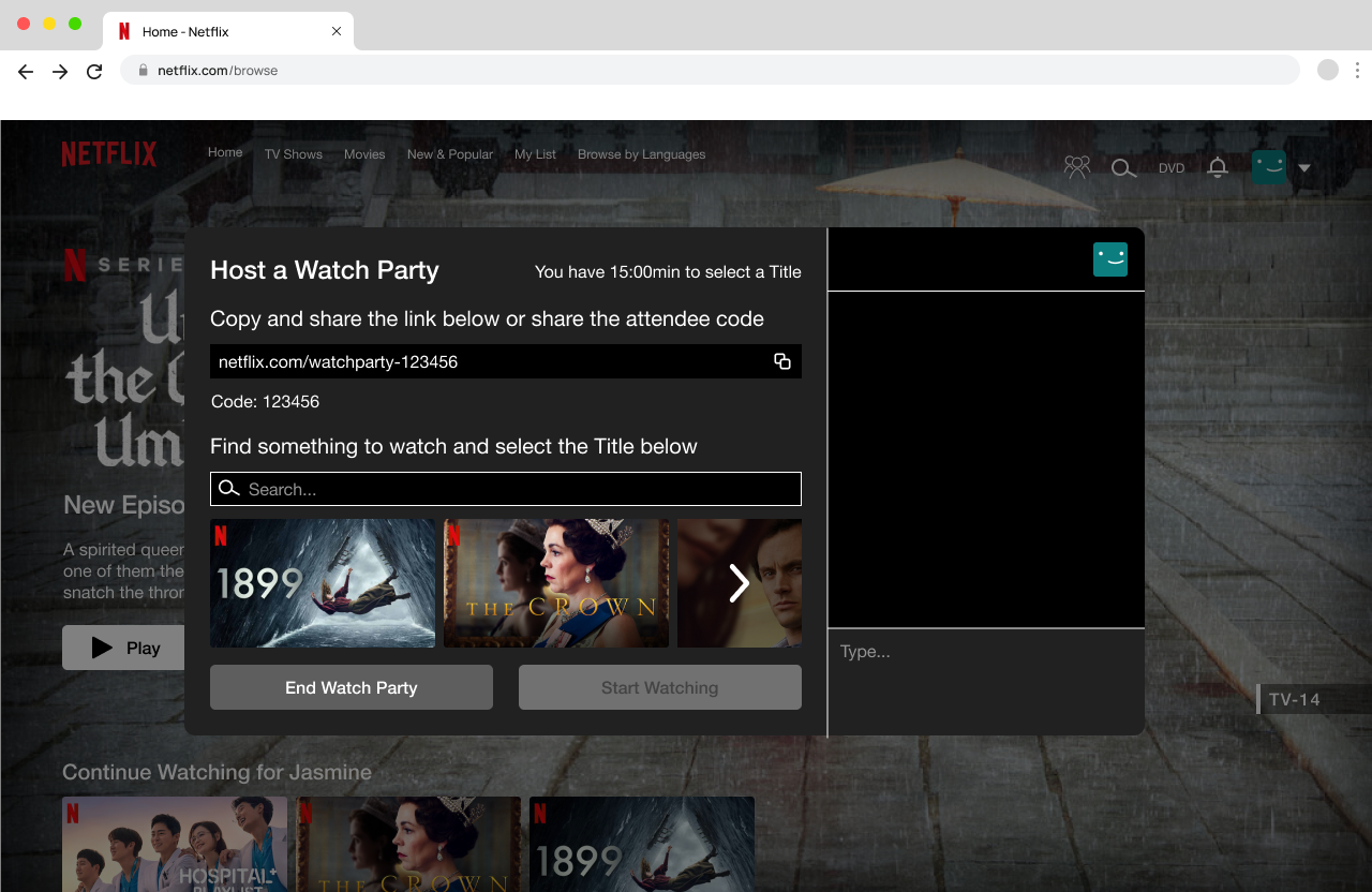 Netflix Watch Party