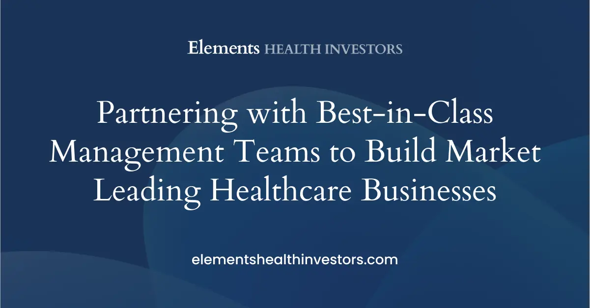 Investment Philosophy | Elements Health