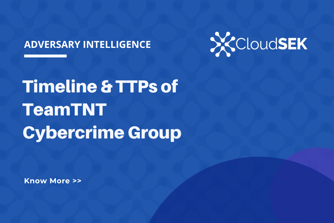 Timeline & TTPs of TeamTNT Cybercrime Group | Threat Intelligence | CloudSEK