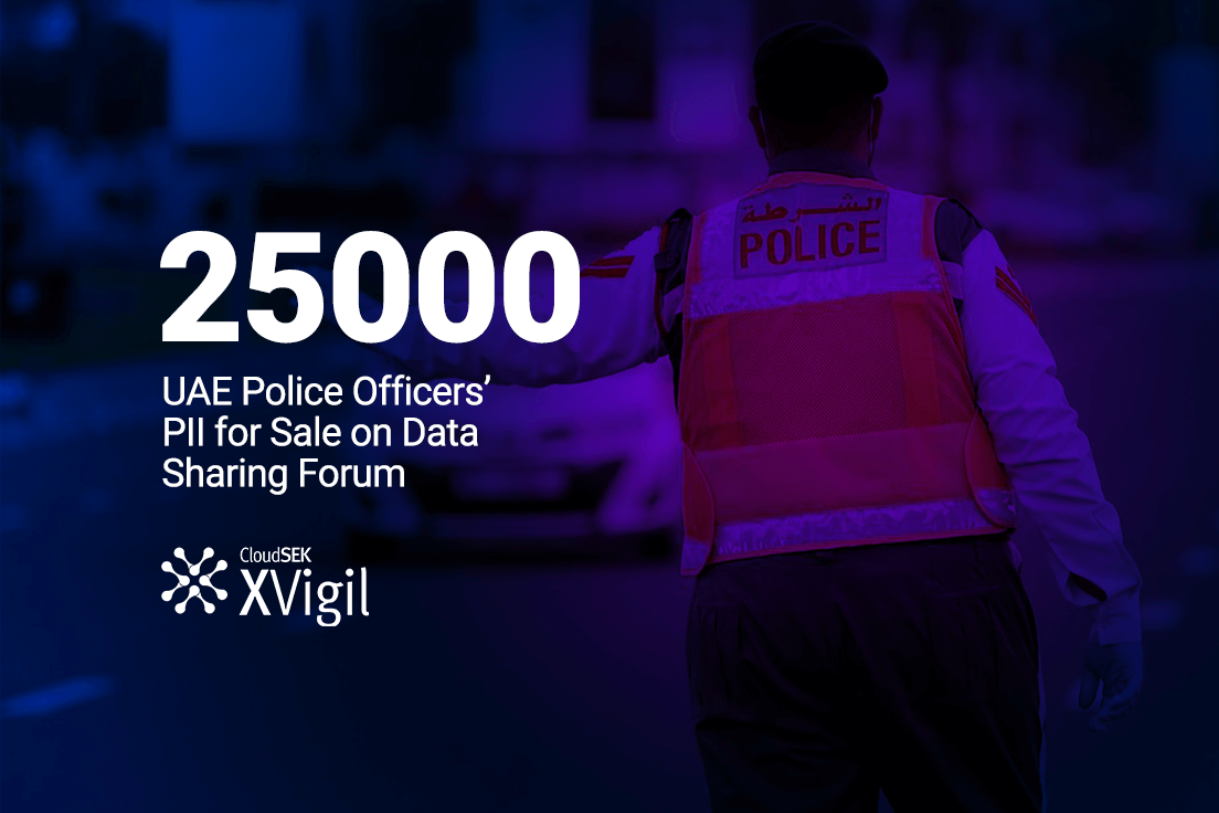 25,000 UAE Police Officers’ PII for Sale on Data Sharing Forum | Threat ...