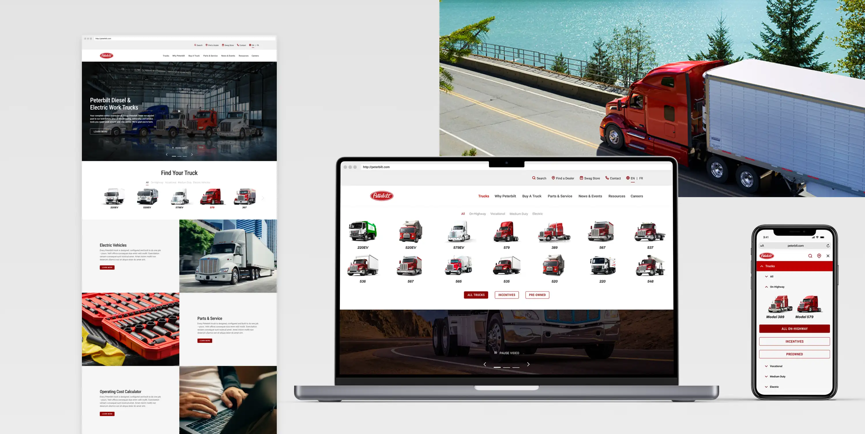 Peterbilt Website