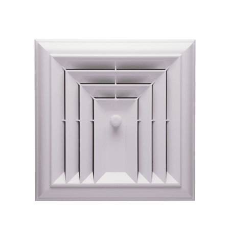HaVACo Technologies | Quick Connect Ceiling Diffusers — 3 WAY Capital Crown Square Ceiling ...