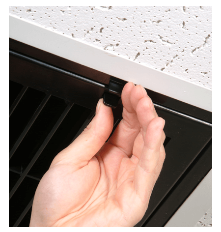 HaVACo Technologies | Lay-In Returns — 2'x2' Louver Return (Black)